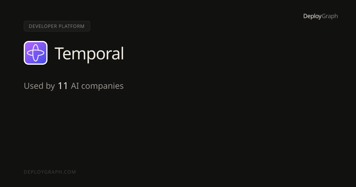 Temporal — Workflow Orchestration Vendor | DeployGraph
